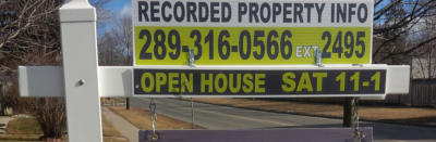 Real Estate Sign Post Installation