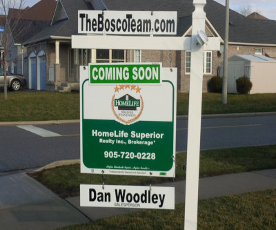 Real Estate Sign Post Installation